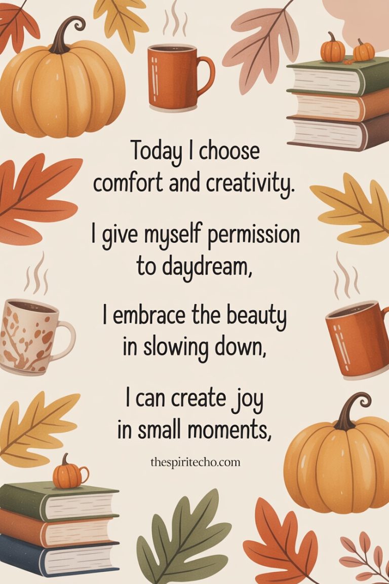 12 Self Care Ideas For Autumn + Free Printable Positive Affirmation ...