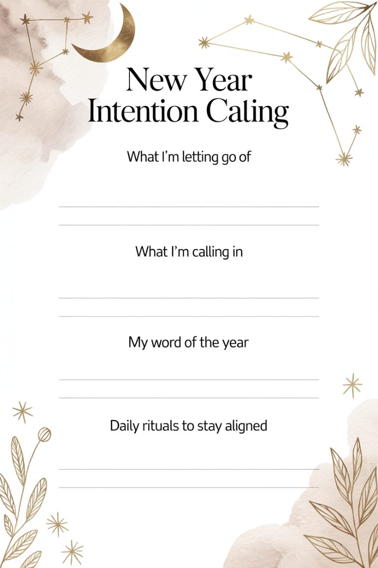 Set Your 2026 Intentions Mindfully (+ Free Printable Worksheet) - the ...