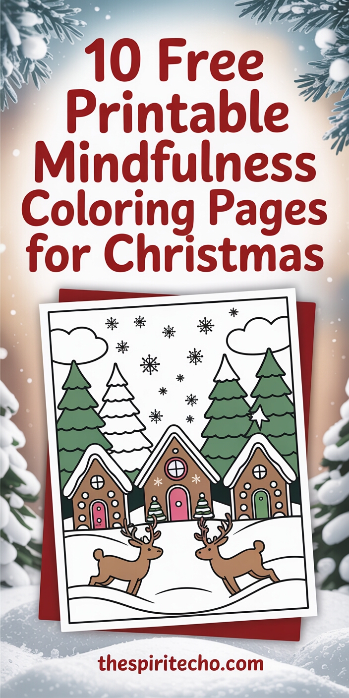 Mindfulness Coloring Pages for Christmas (+ Free Printable Holiday Pack ...