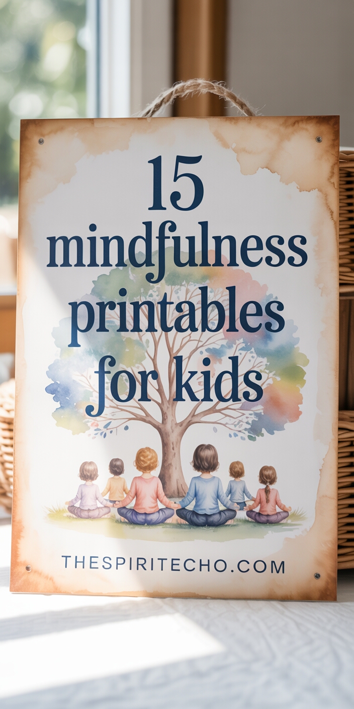 15 Mindfulness Printables for Kids (That Actually Work) - the spirit echo