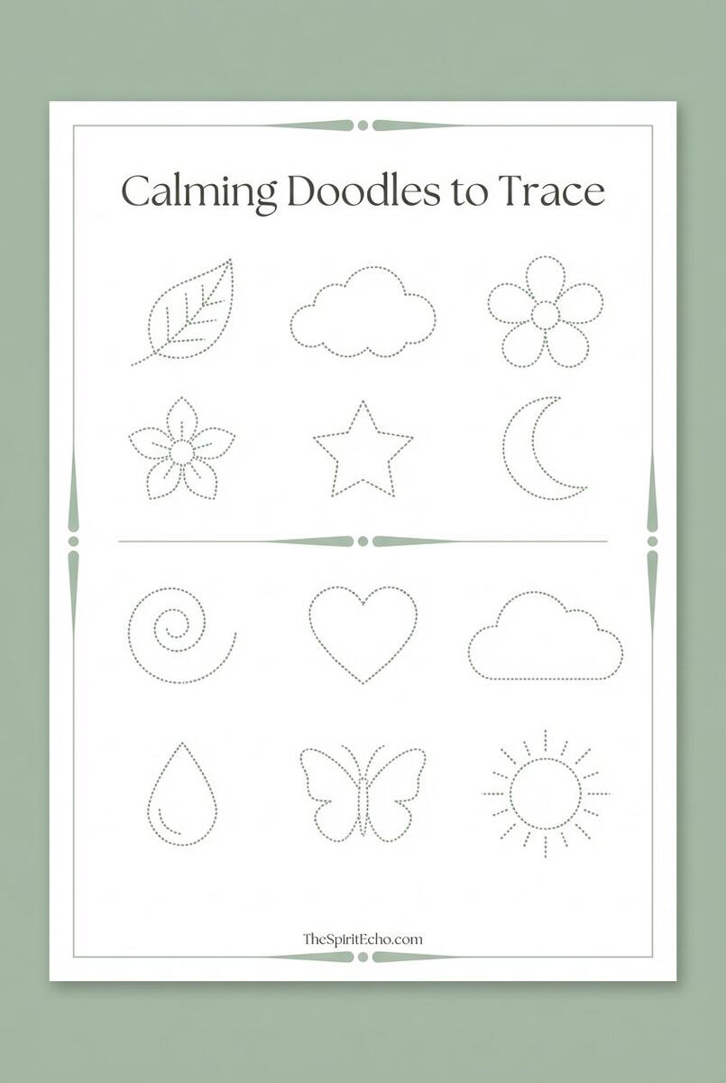 30 Calming Doodles for Anxiety & Stress Relief (Free Printable) - the ...