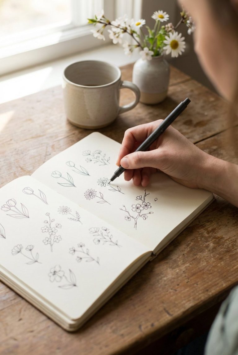 30 Simple Spring Doodles for Your Mindfulness Journal (Free Printable ...