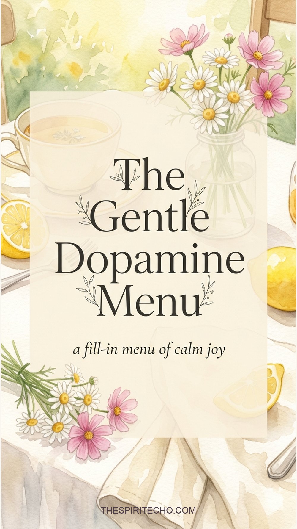 How to Make a Dopamine Menu for Gentle Souls (Free Printable Template ...
